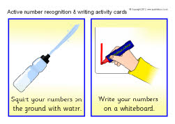 Active number recognition and writing activity cards (SB7893) - SparkleBox