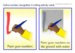 Active number recognition and writing activity cards (SB7893) - SparkleBox