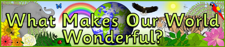 What Makes Our World Wonderful display banner (SB7901) - SparkleBox