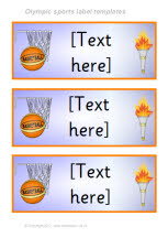 Olympic sports-themed editable classroom label templates (SB7902 ...