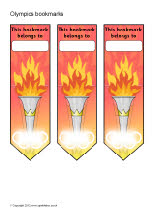 Olympics bookmarks (SB7933) - SparkleBox