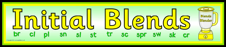 Initial Blends display banners (SB7996) - SparkleBox