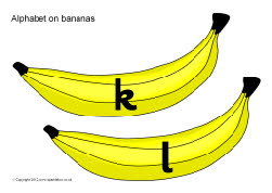 Alphabet on bananas (SB7986) - SparkleBox