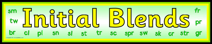 Initial Blends display banners (SB7996) - SparkleBox