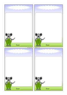 Koala-themed communication slips (SB8076) - SparkleBox