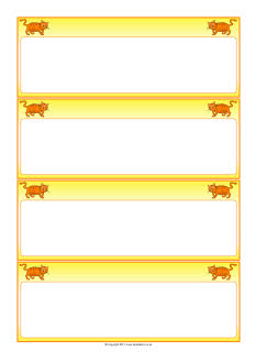 Cat-themed editable communication slips (SB8078) - SparkleBox