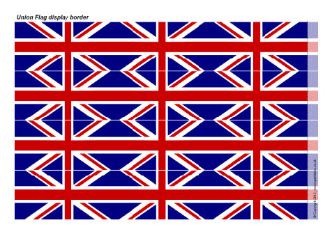 Union Flag display border (SB8121) - SparkleBox