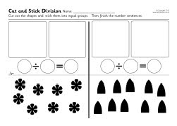 Dividing by 2 cut and stick worksheets (SB8113) - SparkleBox