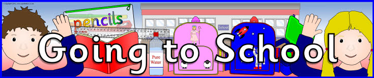 Going to School display banner (SB8137) - SparkleBox