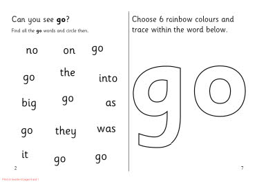 My book about ‘go’ (SB8239) - SparkleBox