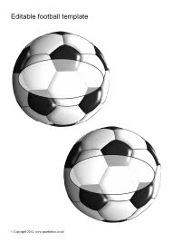 Editable football templates (SB8241) - SparkleBox