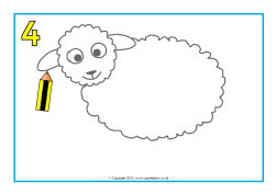 How to draw a sheep posters (SB8230) - SparkleBox