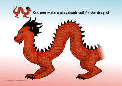 Dragons playdough mats (SB8308) - SparkleBox