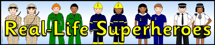 Real-Life Superheroes display banners (SB8305) - SparkleBox