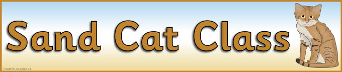 Sand cat-themed classroom signs and labels pack (SB8349) - SparkleBox
