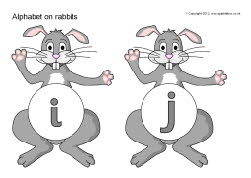 Alphabet on rabbits (SB8350) - SparkleBox