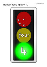 Number traffic lights 0-10 (SB8360) - SparkleBox