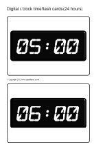 Digital o’clock time flash cards (24 hours) (SB8365) - SparkleBox