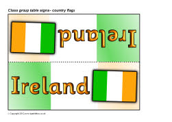 British Isles flags group signs (SB8423) - SparkleBox