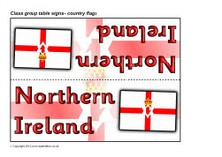 British Isles flags group signs (SB8423) - SparkleBox