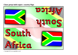 Country flags group table signs (SB8419) - SparkleBox