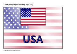 Country flags class group signs - A4 (SB8420) - SparkleBox