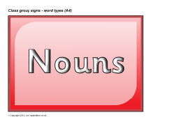 Word types class group signs - A4 (SB8494) - SparkleBox