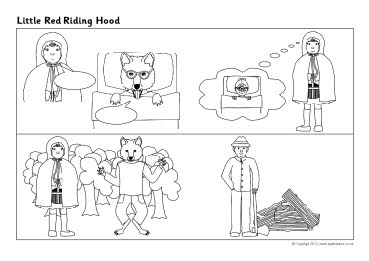 Little Red Riding Hood sequencing sheets (SB8516) - SparkleBox