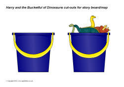Harry and the Bucketful of Dinosaurs story cut-outs (SB8598) - SparkleBox