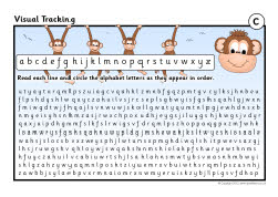 Visual tracking alphabet sheets (SB8600) - SparkleBox
