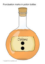 Punctuation marks on potion bottles (SB8616) - SparkleBox