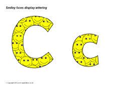 Smiley faces display lettering (SB8670) - SparkleBox