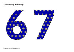 Stars display numbering (SB8693) - SparkleBox