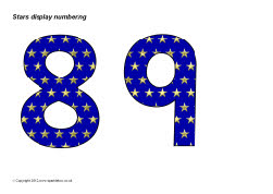 Stars display numbering (SB8693) - SparkleBox