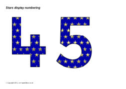 Stars display numbering (SB8693) - SparkleBox