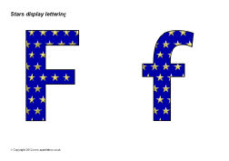 Stars display lettering (SB8692) - SparkleBox