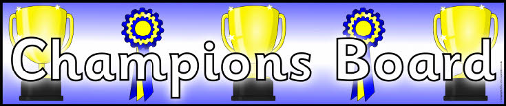 Champions Board display banner (SB8720) - SparkleBox
