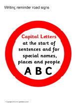 Writing reminder road signs (SB8709) - SparkleBox