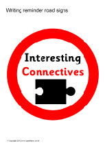 Writing reminder road signs (SB8709) - SparkleBox