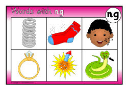 Words with ng bingo (SB8729) - SparkleBox