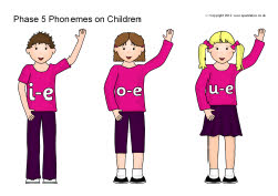 Phase 5 phonemes on children (SB8761) - SparkleBox