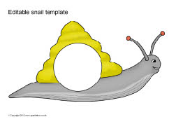 Editable snail templates (SB8756) - SparkleBox