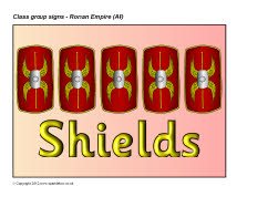 Roman Empire class group signs - A4 (SB8795) - SparkleBox