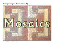 Roman Empire class group signs - A4 (SB8795) - SparkleBox