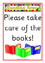 Reading Area posters (SB8819) - SparkleBox