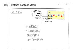 Jolly Christmas Postman cut-out letters and characters (SB8845 ...