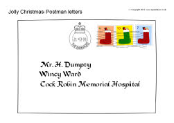 Jolly Christmas Postman cut-out letters and characters (SB8845 ...