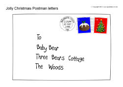 Jolly Christmas Postman cut-out letters and characters (SB8845 ...