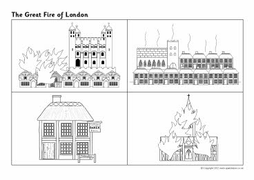 Great Fire of London sequencing sheets (SB8885) - SparkleBox
