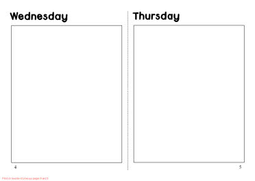 7 day picture diary frame (SB8929) - SparkleBox